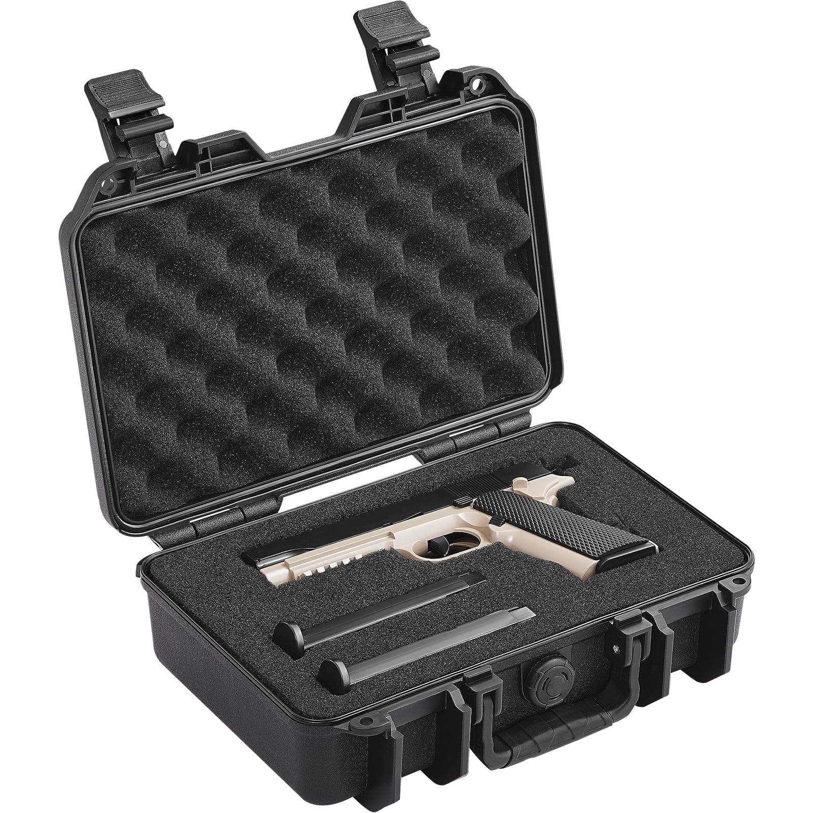VEVOR Hard Pistol Cases with Pre-cut PU Foam, Waterproof & Dustproof ...
