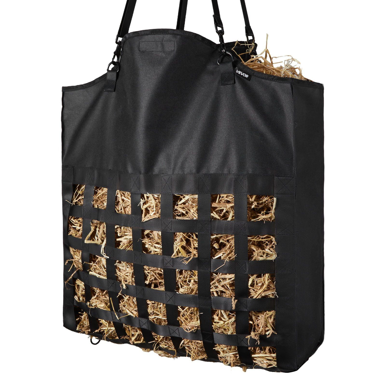 VEVOR Hay Bag for Horses, 21.65 x 7.28 x 25.2 in, 1.81 x 1.81 in Holes ...