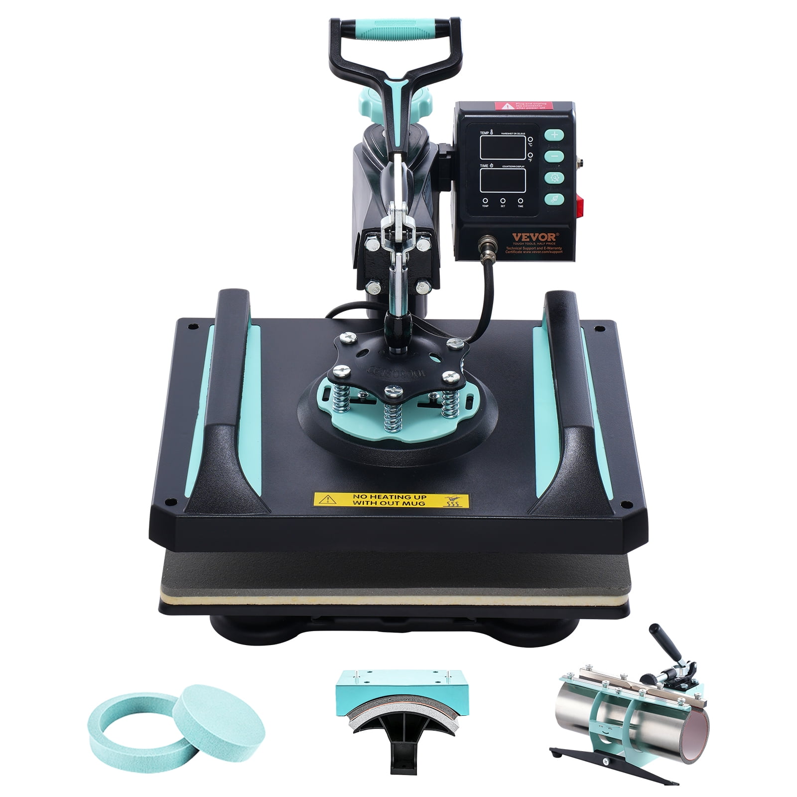 VEVOR Heat Press Machine, 12 x 15 inch, 5 in 1 Heat Transfer Machine ...