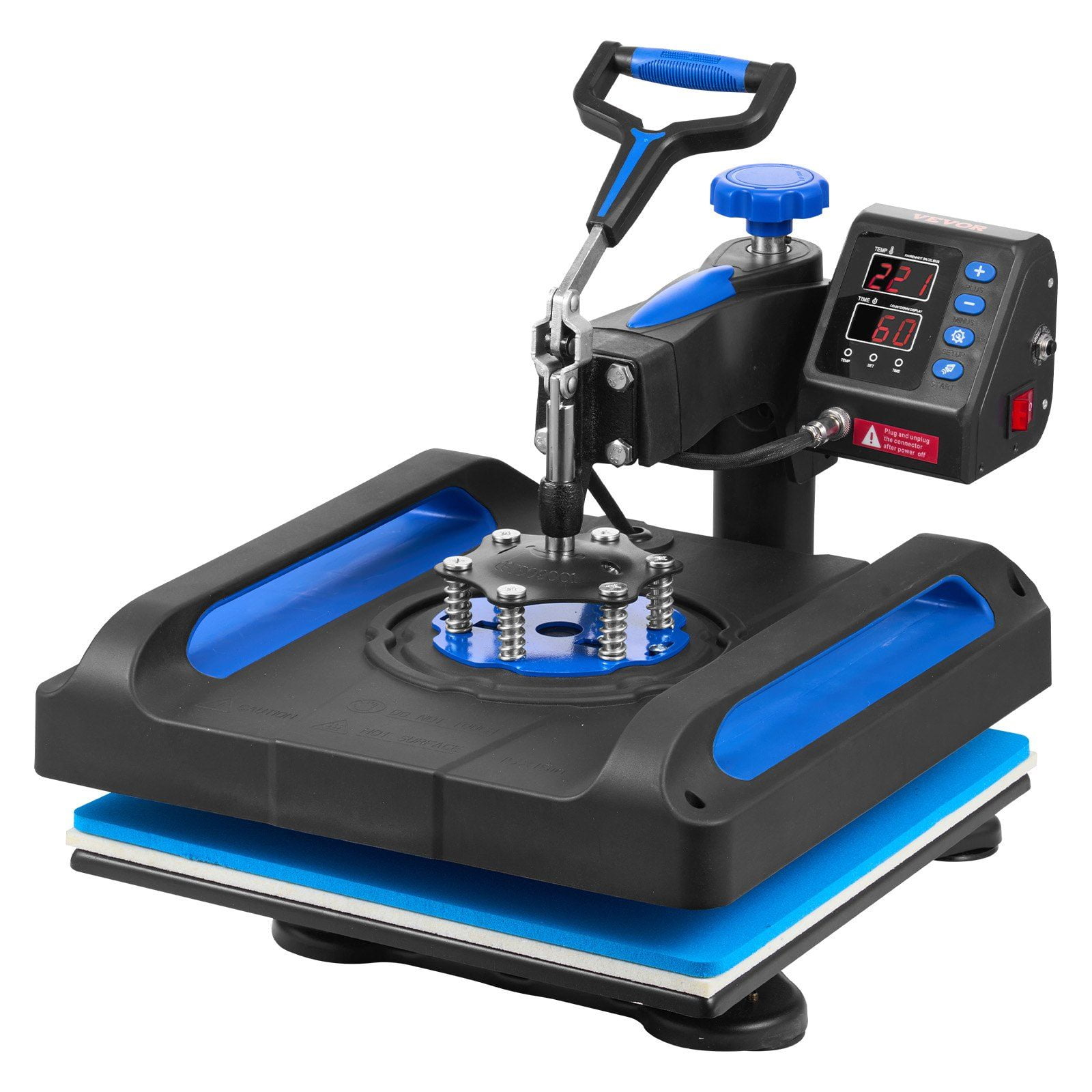 VEVOR Heat Press Machine, 15 x 15 Inches, Fast Heating, 360 Swing Away ...