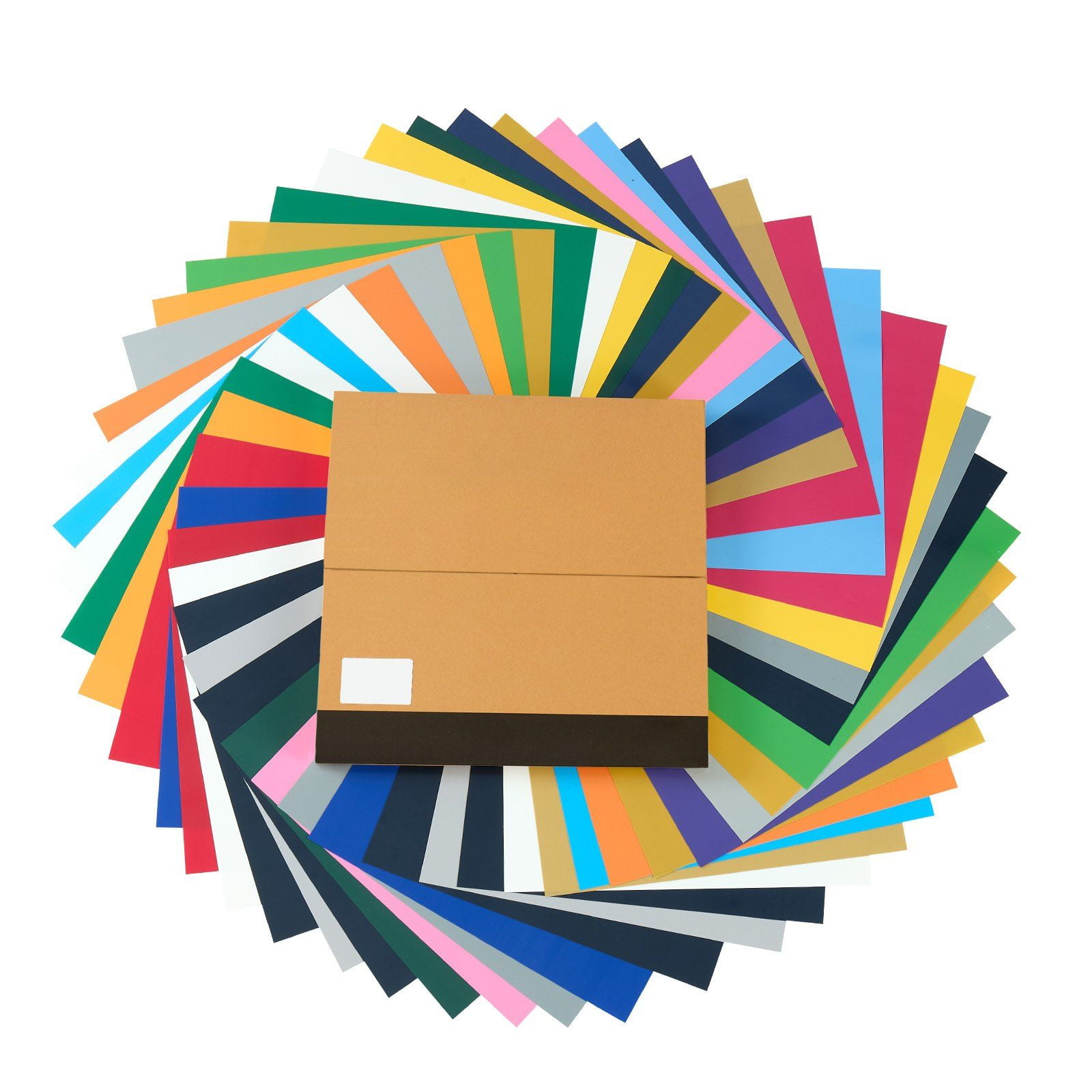 VEVOR Heat Transfer Vinyl, 50 Pack, 12 x 12 in, Assorted Colors HTV ...