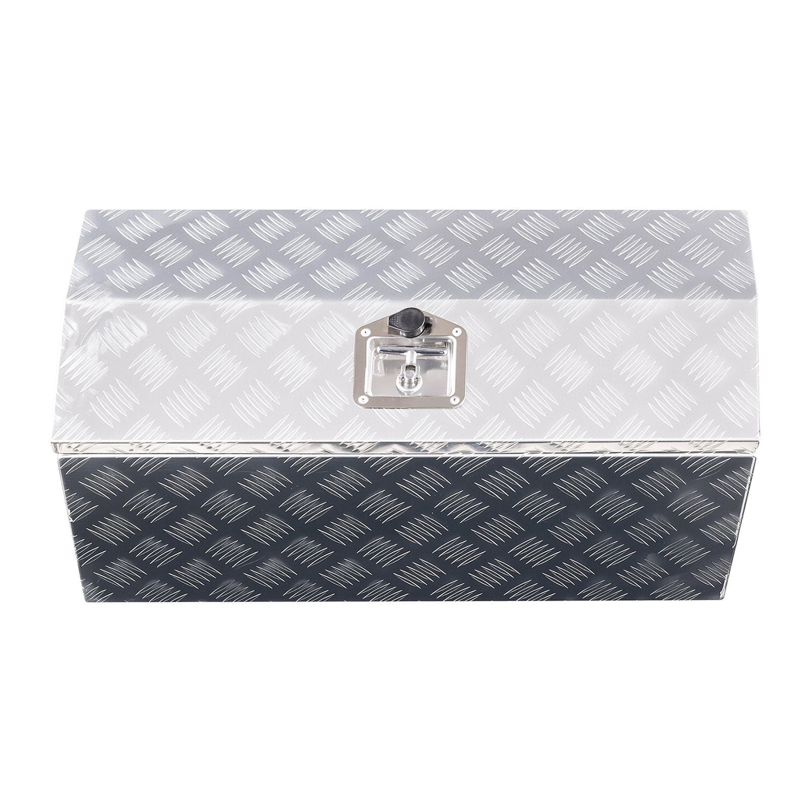 VEVOR Heavy Duty Aluminum Truck Bed Tool Box, Stripes Plated Tool Box ...