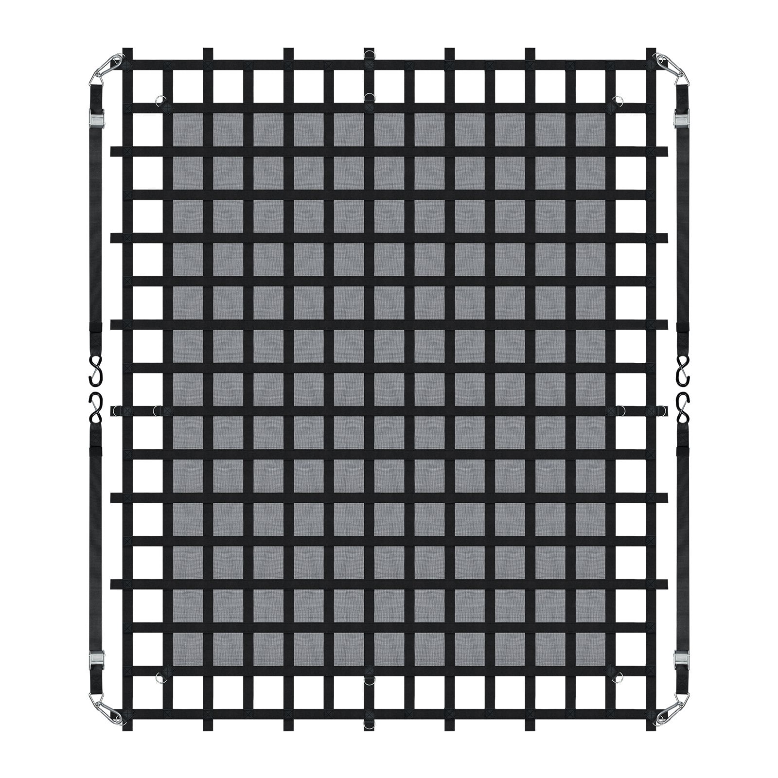 VEVOR Heavy-Duty Cargo Net 120" x 105" with Adjustable Buckles & S ...
