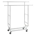 VEVOR Heavy Duty Clothes Rack, Double Hanging Rod Clothing Garment Rack ...