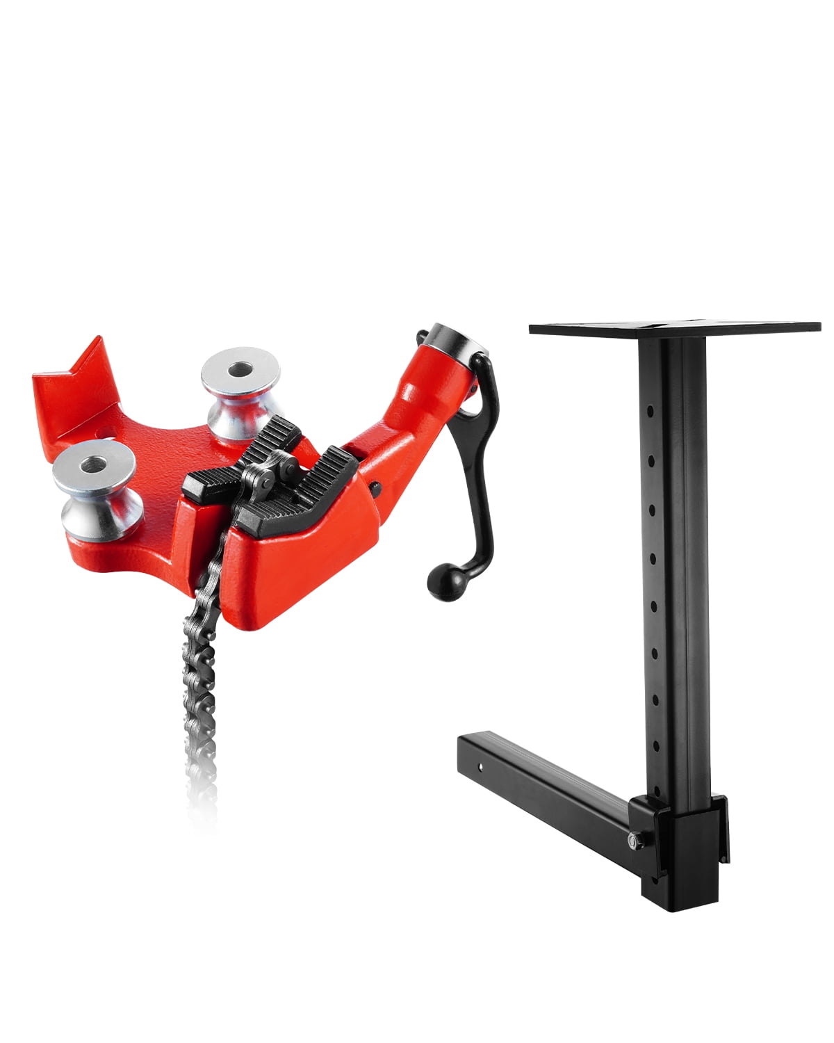 VEVOR Heavy-Duty Pipe Chain Vise, 1/8" - 5" Pipe Capacity, 26" Rugged ...