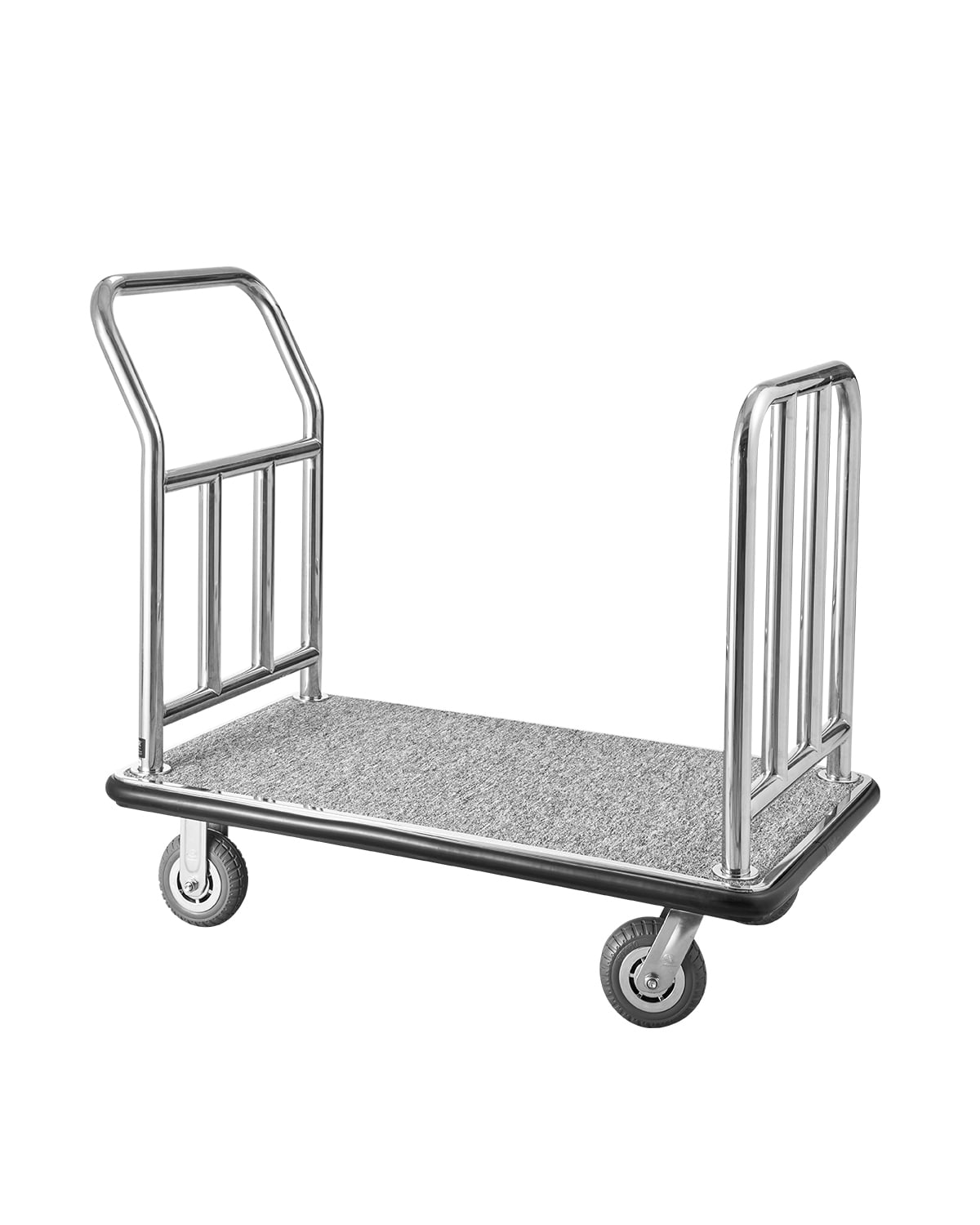 VEVOR Hotel Luggage Cart, 750 LBS Load Capacity, Deluxe Platform Truck ...