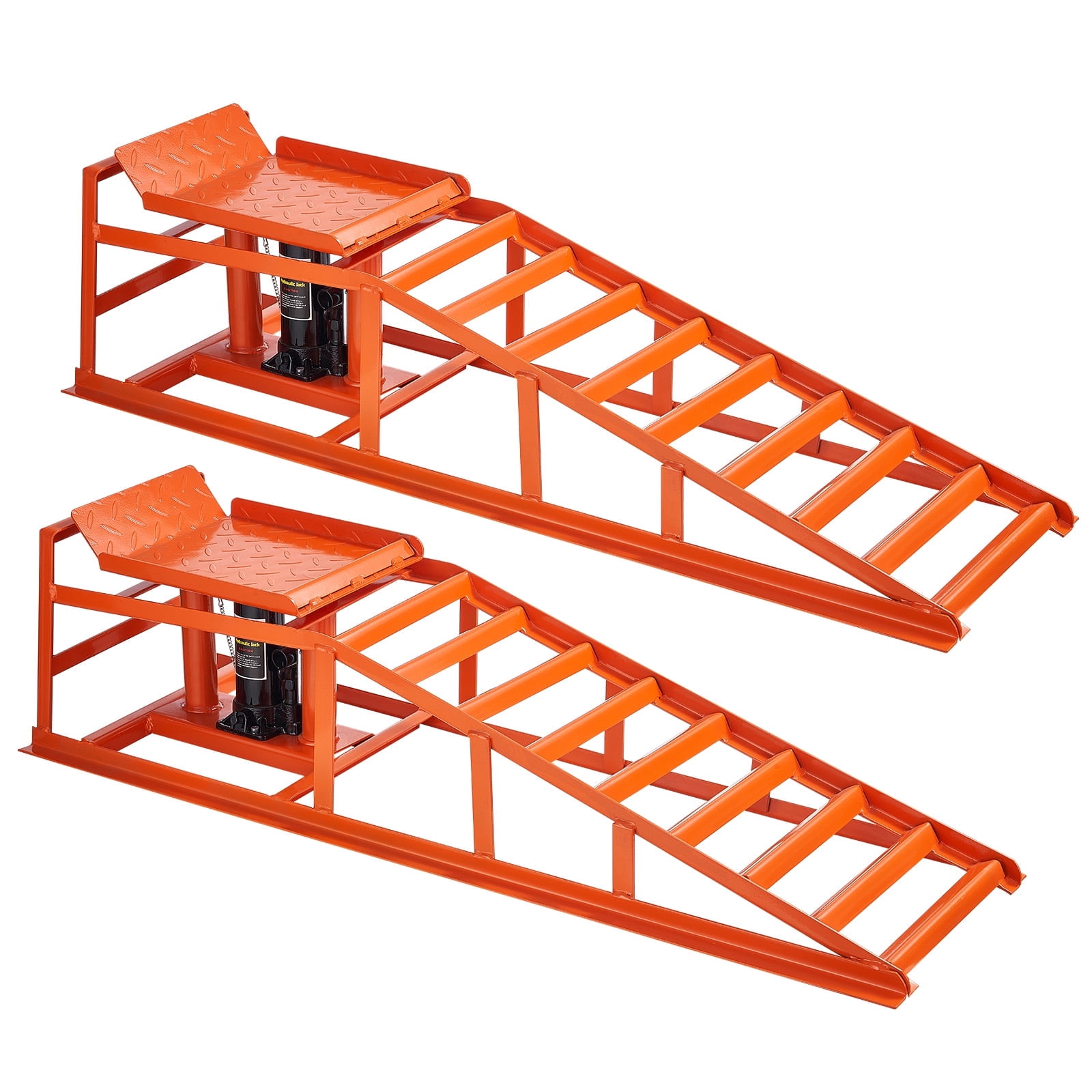 VEVOR Hydraulic Car Ramps, 2 PCS 11000 lbs 5T, 10-14.2 Inch Lift Height ...