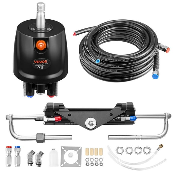 VEVOR Hydraulic Steering Kit, 150HP, Marine Boat Hydraulic Steering ...