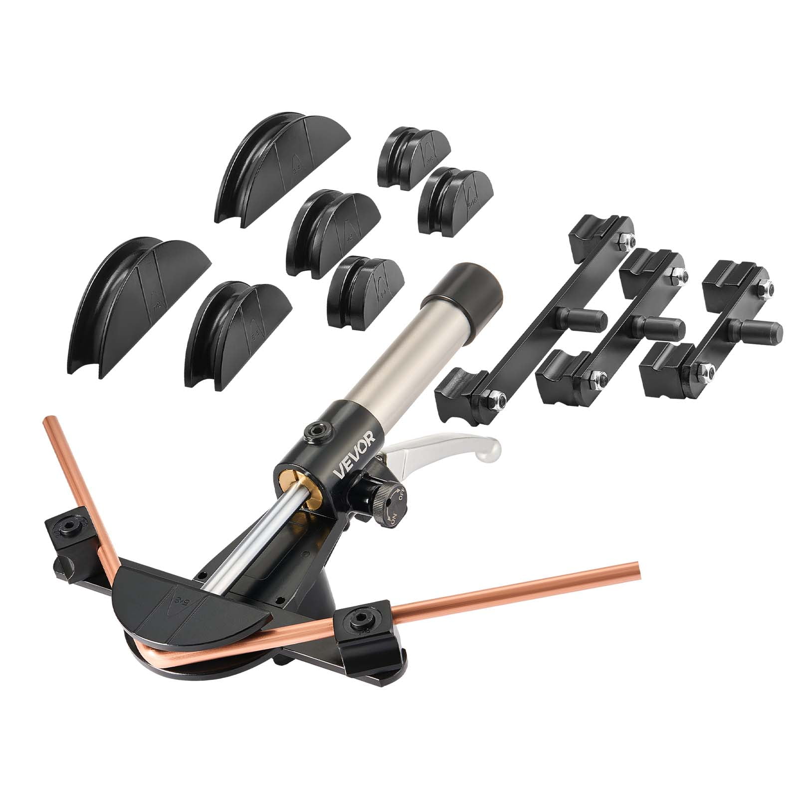 VEVOR Hydraulic Tubing Bender Kit, 1/4 to 7/8 Inch, Copper Tube Pipe ...