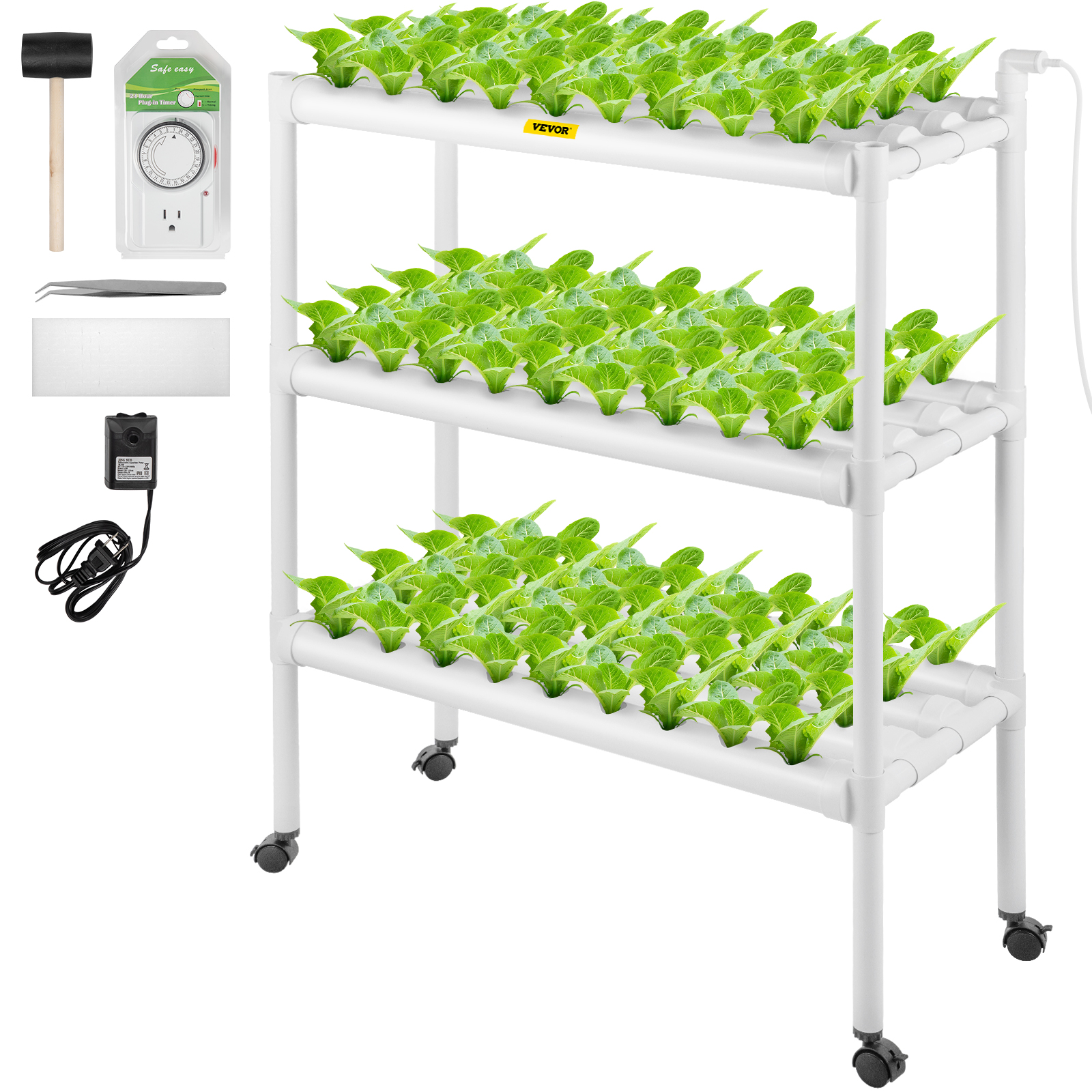 GrowLED 10-Pod Hydroponic Growing System, Height Adjustable Indoor Herb ...