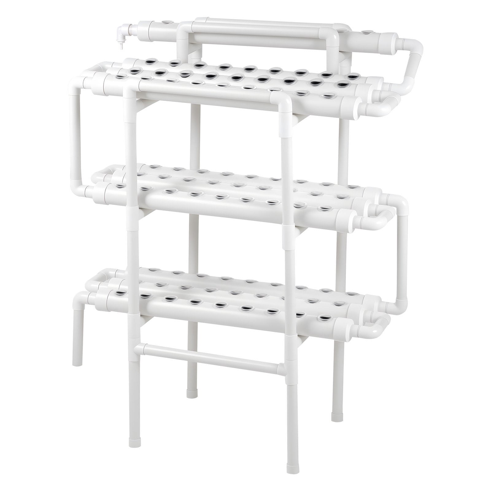 VEVOR Hydroponics Growing System Kit, 3-Tier 90 Sites UPVC Pipe ...