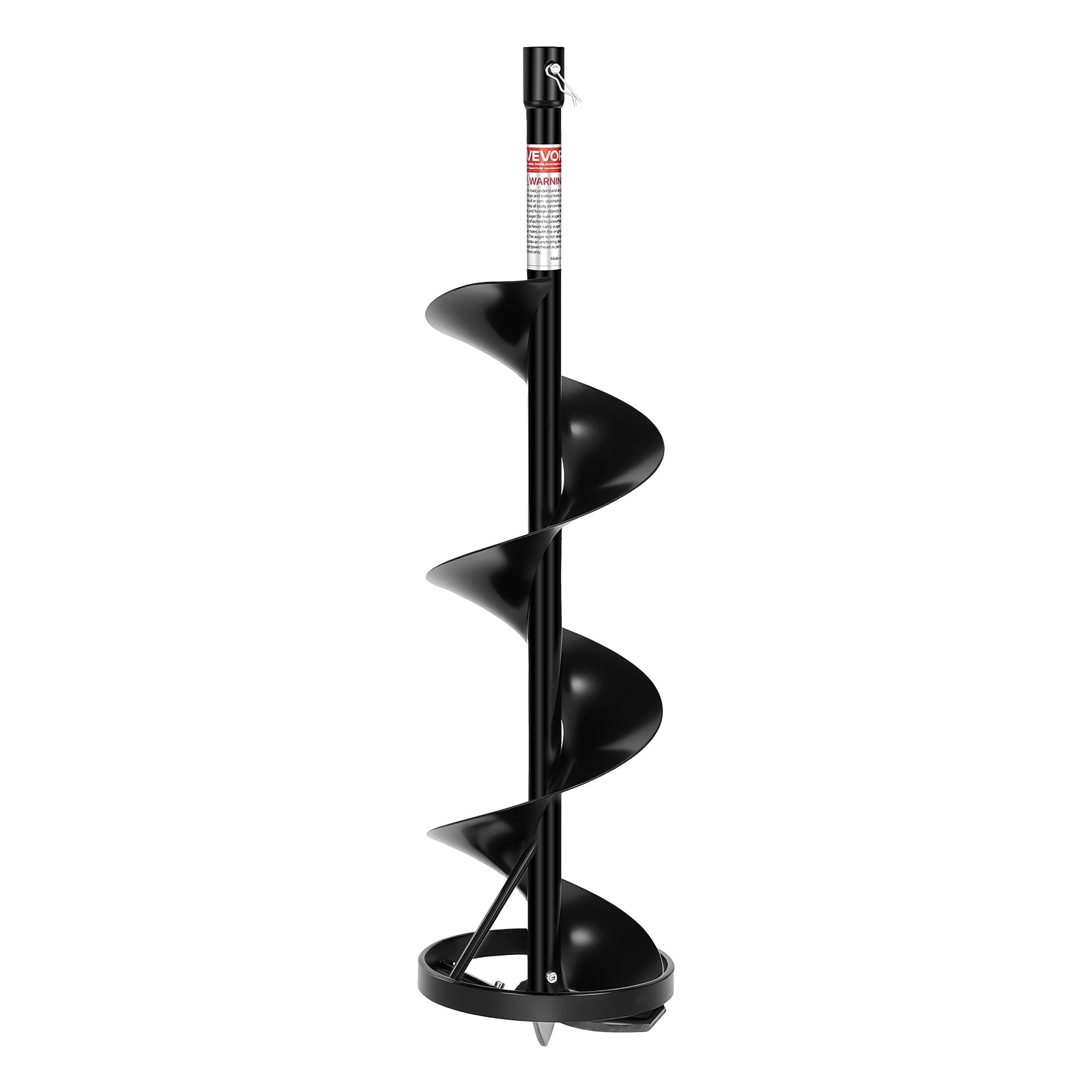 VEVOR Ice Auger Drill Bit, 8" Dia. High-Strength Steel Ice Fishing ...