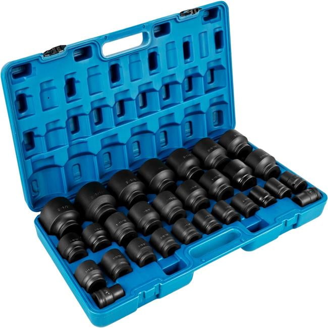 VEVOR Impact Socket Set 3/4 Inches 29 Piece Impact Sockets, 6-Point ...