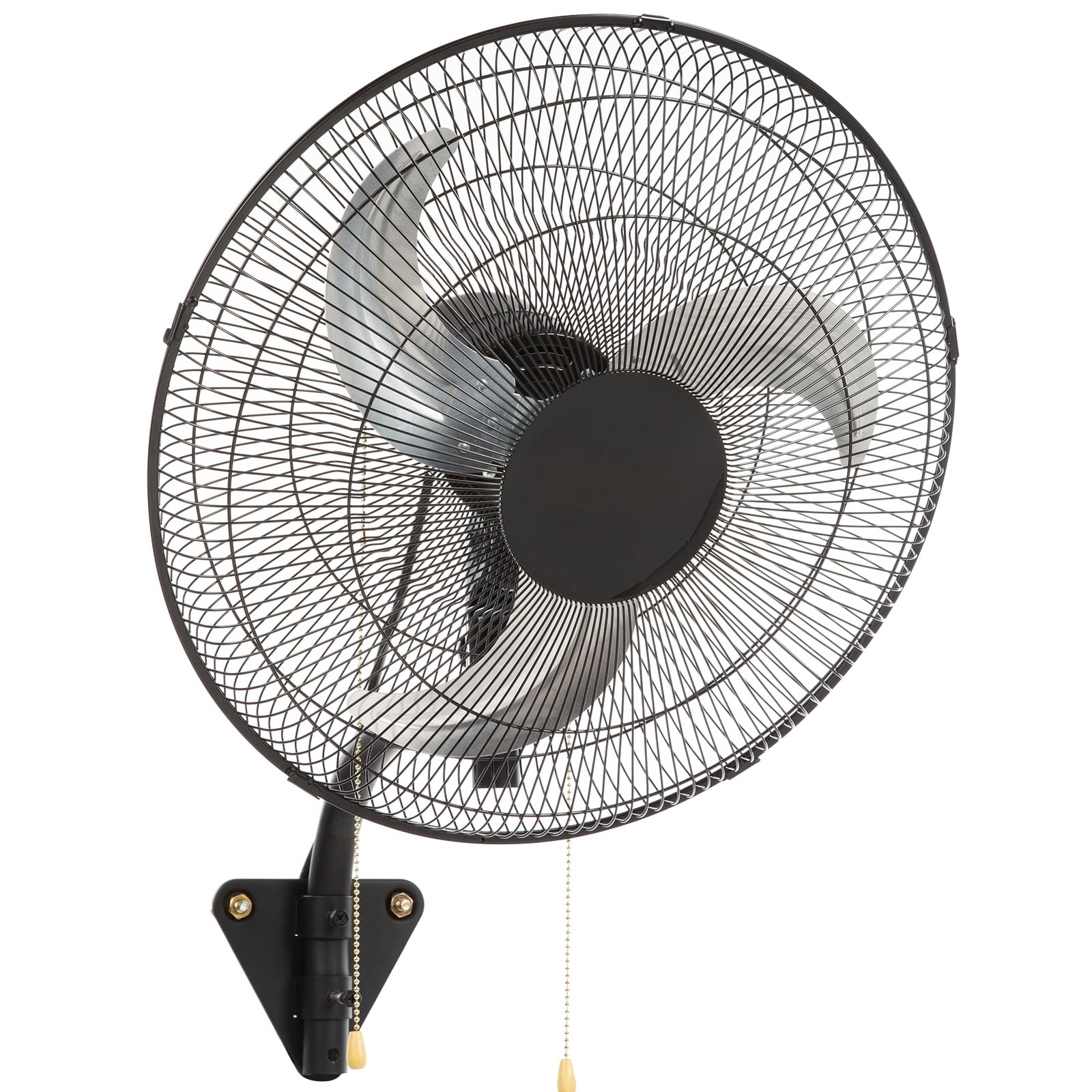 BENTISM 17.5'' Industrial Oscillating Metal Wall Mount Fan with 3 Speed ...