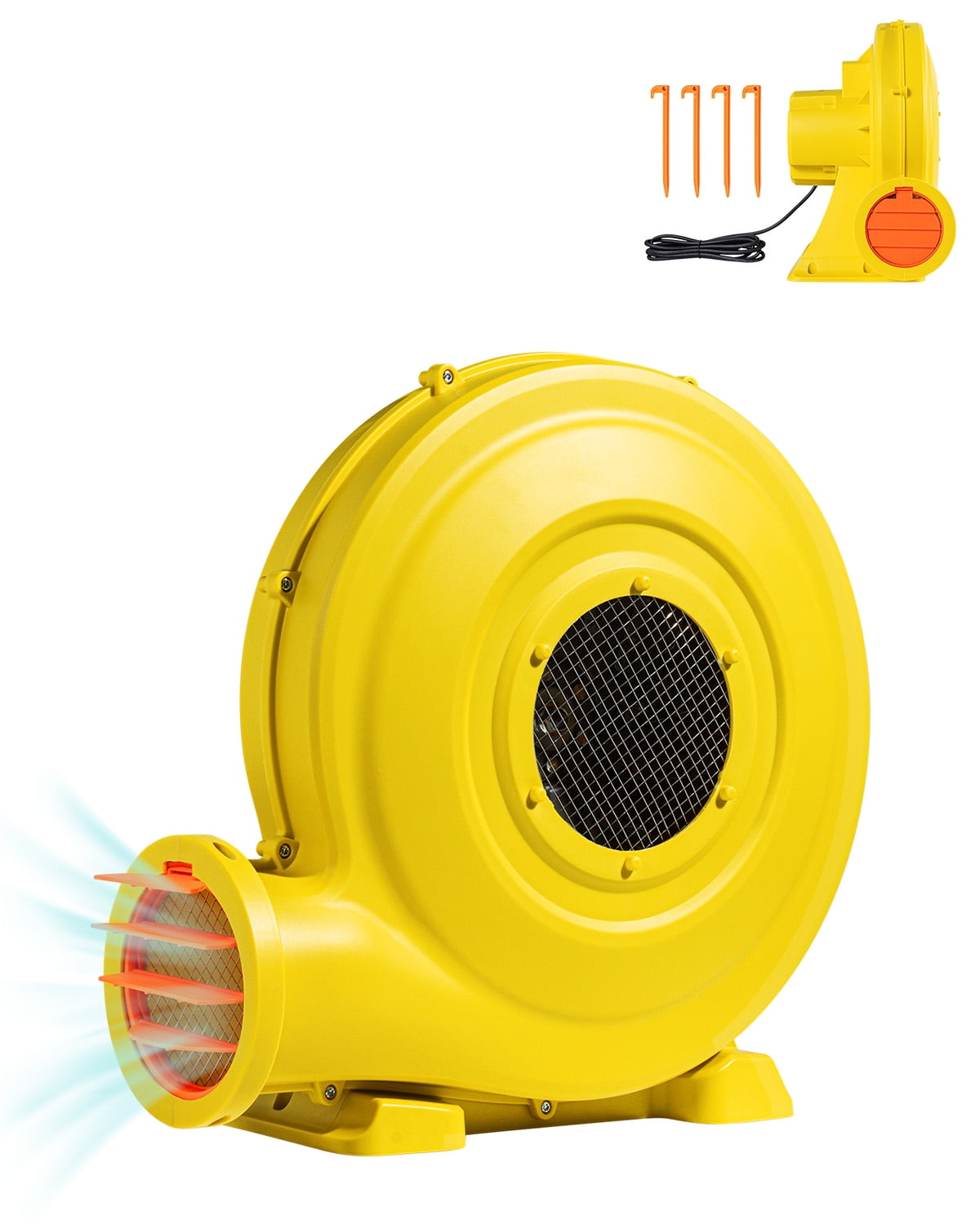 VEVOR Inflatable Blower, 750W&950W, 1.3 HP Bounce House Blower, Pump ...