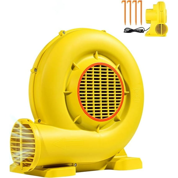 VEVOR Inflatable Blower, Dual-Power Bounce House Blower, 380W/590W/750W ...