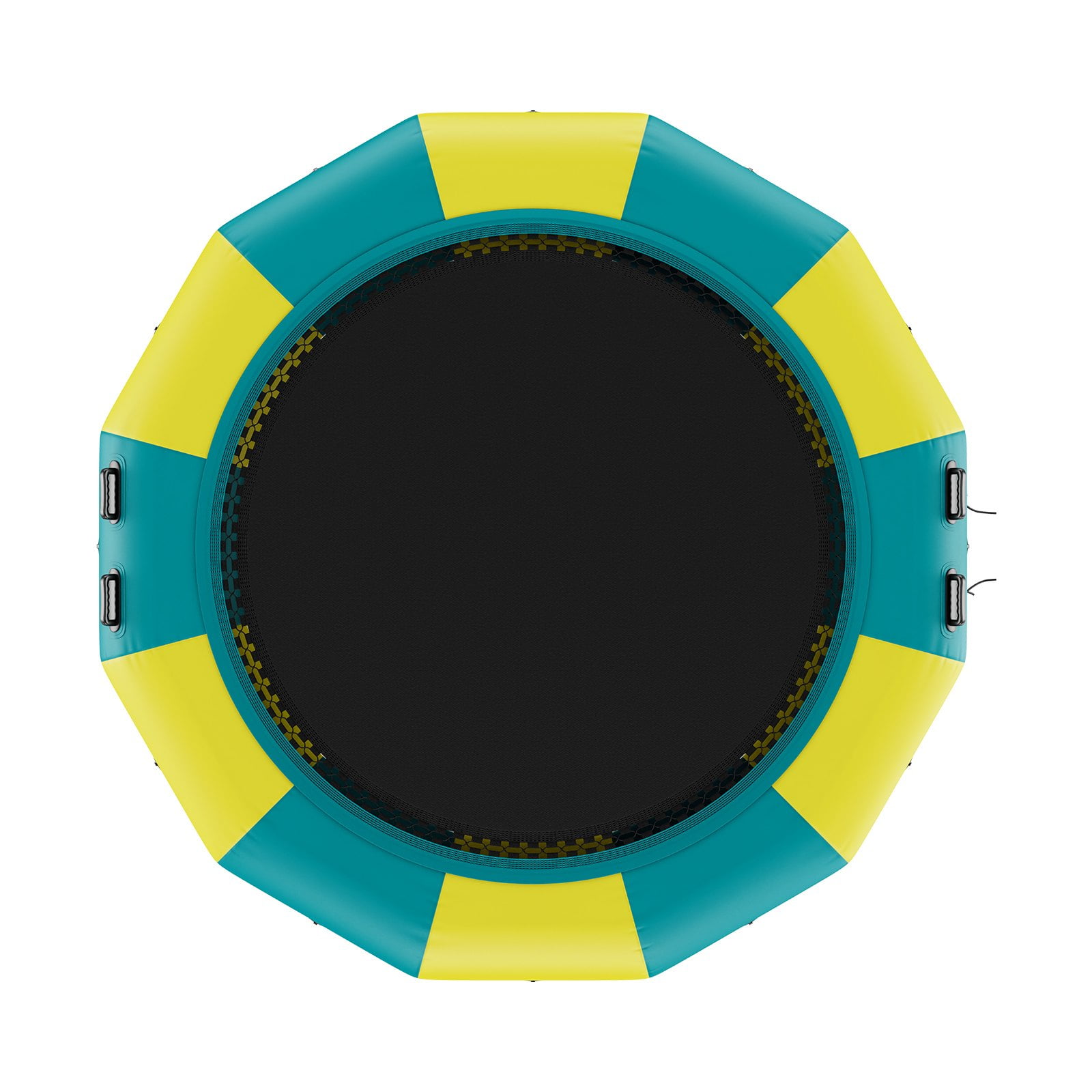 VEVOR Inflatable Water Bouncer, 13ft Water Trampoline with Ladder and ...