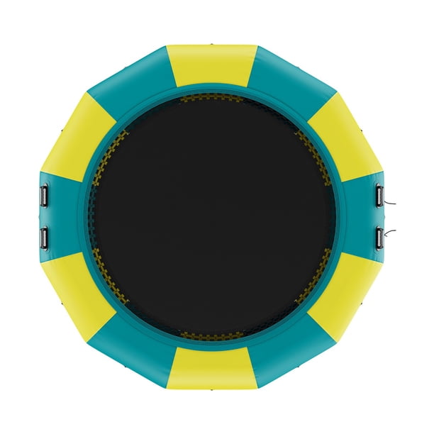 VEVOR Inflatable Water Bouncer, 13ft Water Trampoline with Ladder and ...