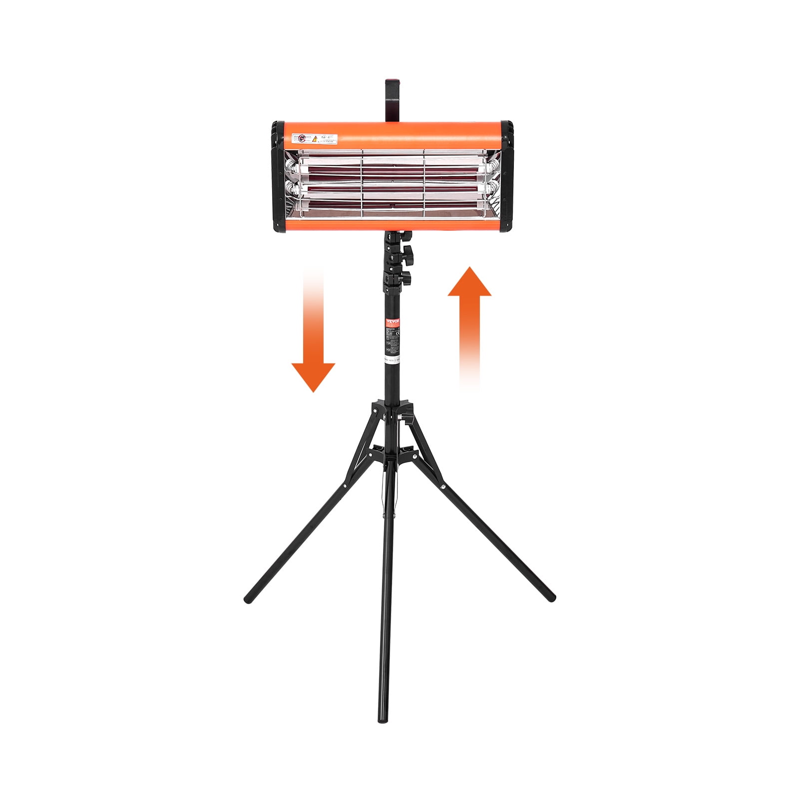 VEVOR Infrared Curing Lamp, Handheld/Stand Dual Use, 2000W 0-90 min ...