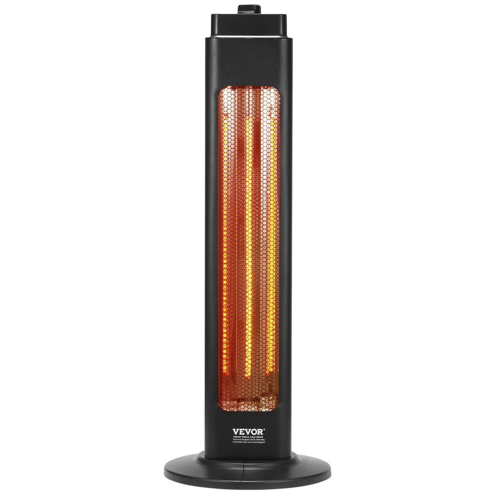 VEVOR Infrared Heater, 1500W Electric Space Heater with Remote Control ...