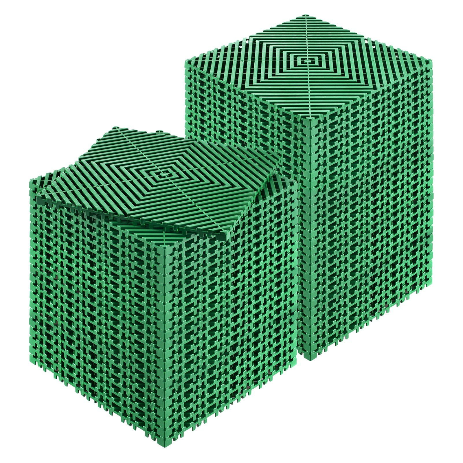 VEVOR Interlocking Drainage Mat, 10'x10' Modular Interlocking Cushion ...
