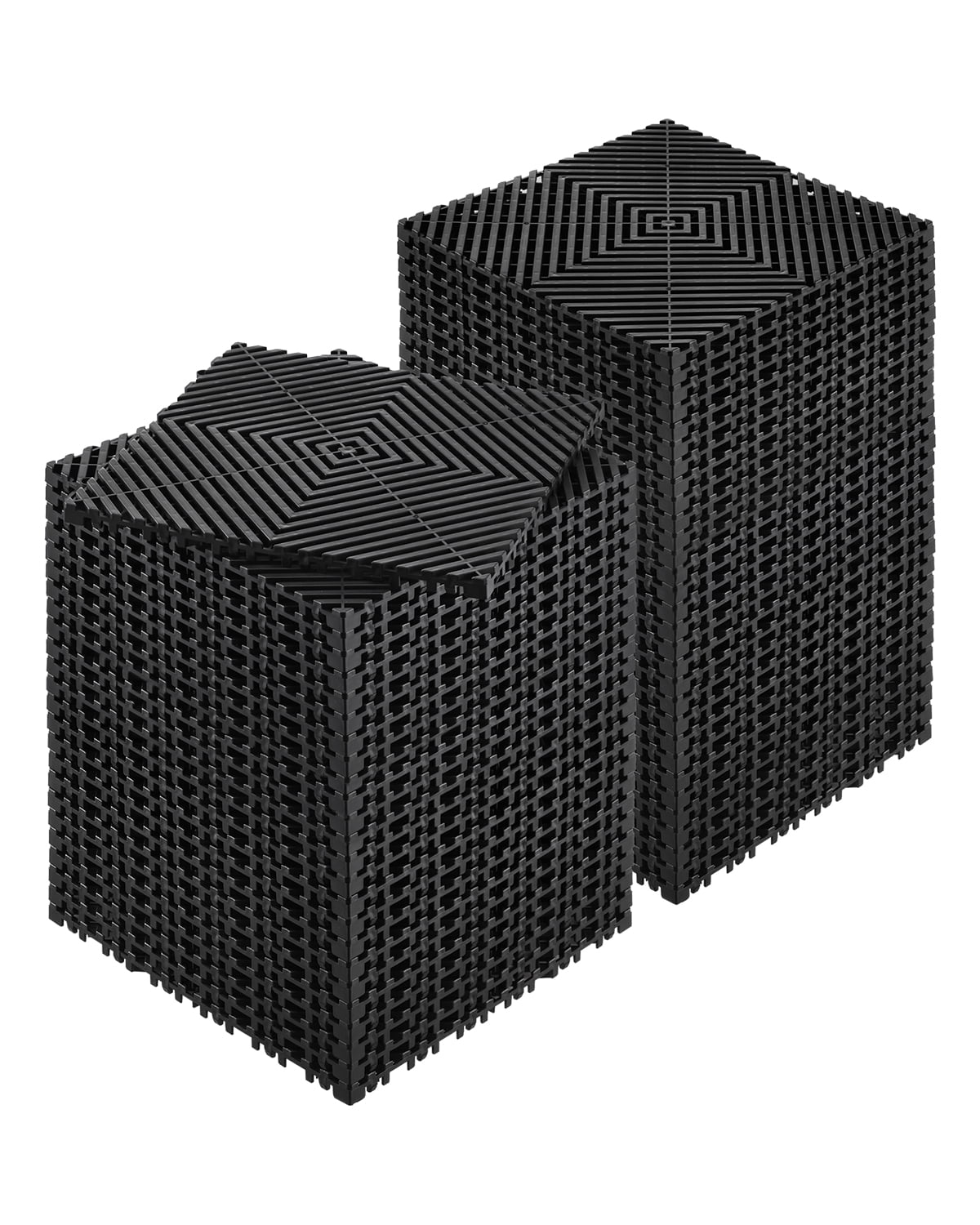 VEVOR Interlocking Drainage Mat, 12” x 12” Modular Interlocking Cushion ...