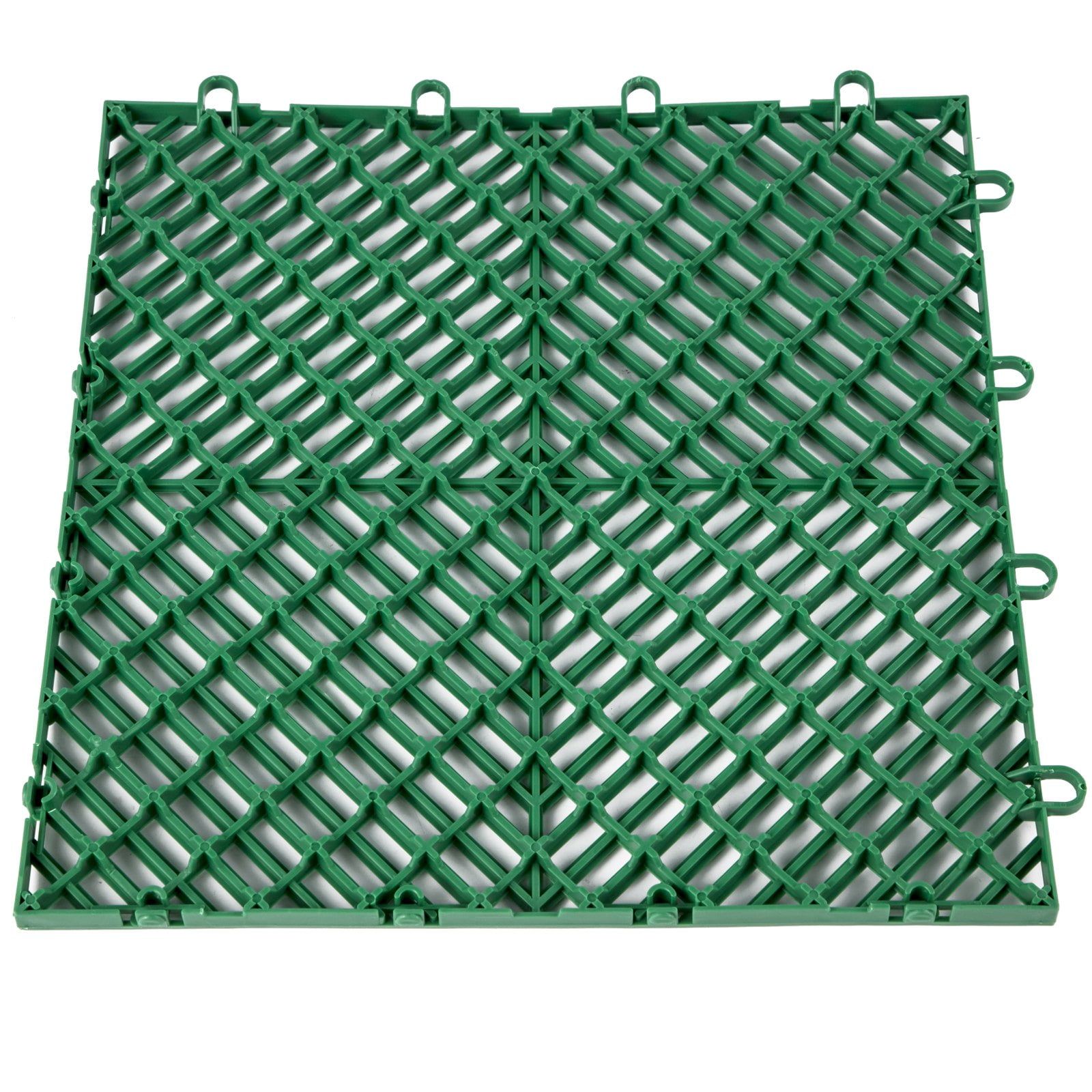 VEVOR Interlocking Drainage Tiles - 50 PCS, 12"x12"x0.5", Green ...