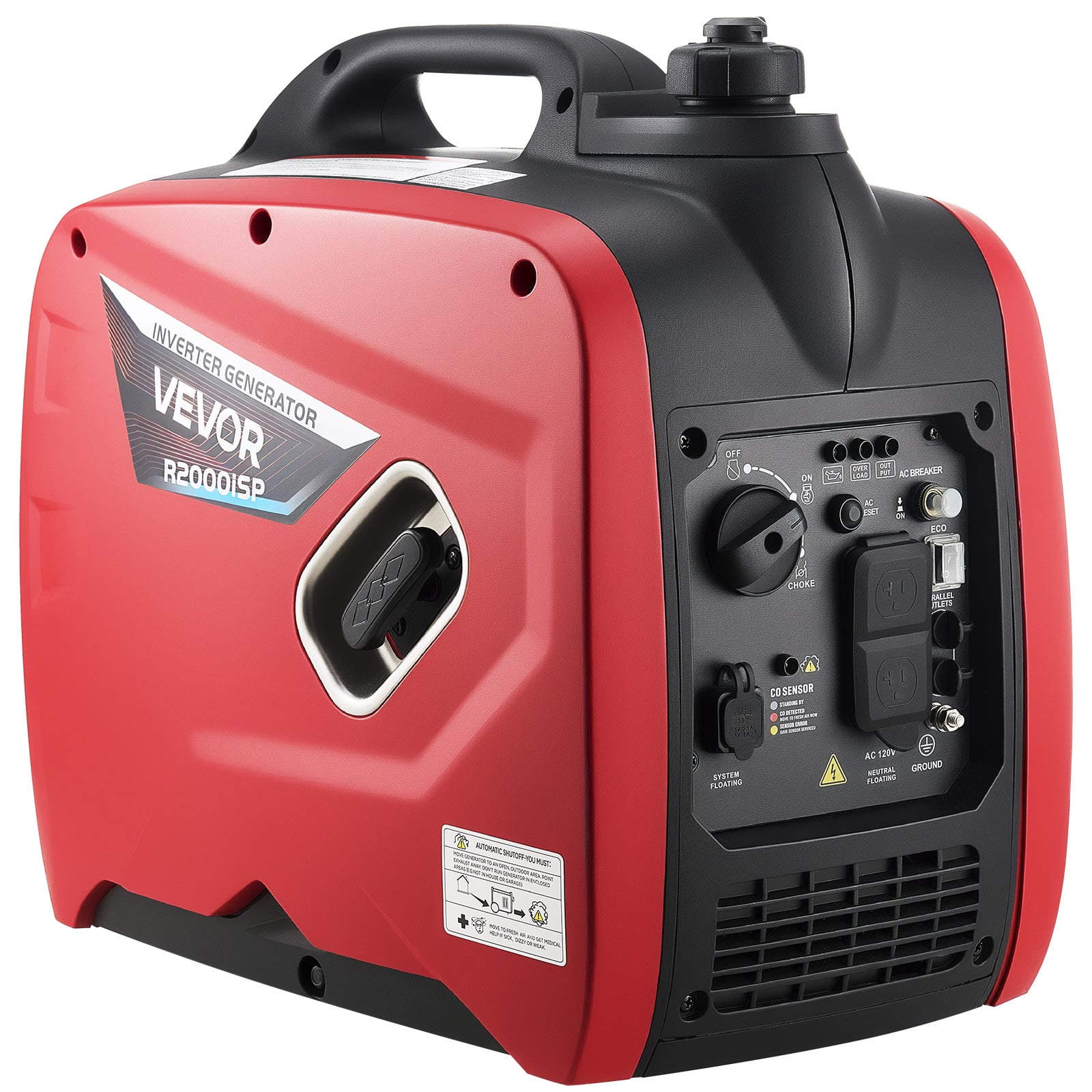 VEVOR Inverter Generator, 2900W Peak Watt Quiet Inverter Generator ...