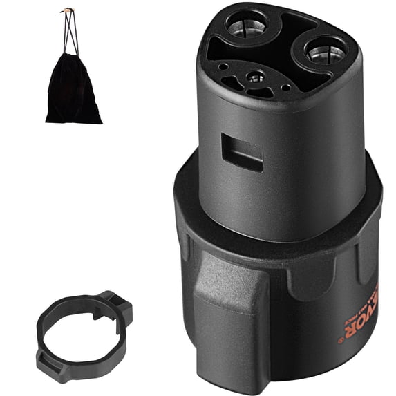VEVOR J1772 to Tesla Charger Adapter, 80 Amp 240V AC, SAE J1772 EV ...