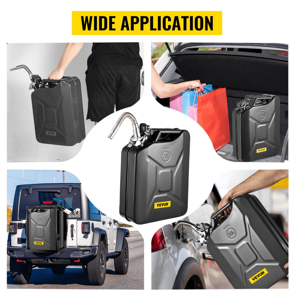 VEVOR Jerry Fuel Can 5.3 Gallon / 20 L Portable Jerry Gas Can with ...