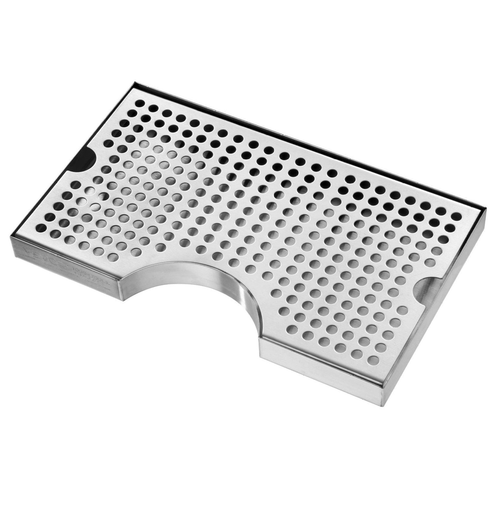 Kegerator Beer Drip Tray, 304 Stainless Steel Keg Drip Trays with 4 Non ...