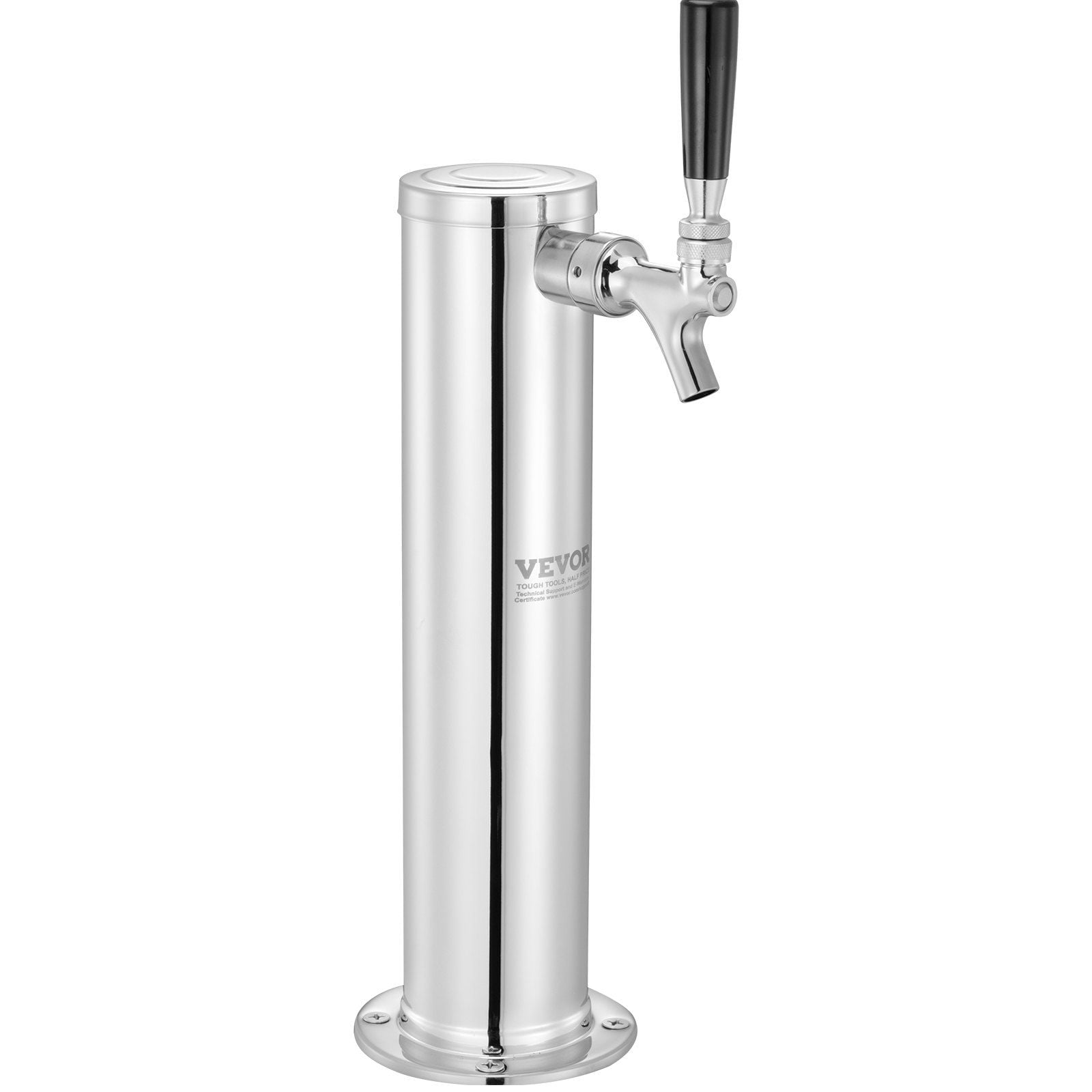 VEVOR Kegerator Tower Kit, Single Tap Beer Conversion Kit, Stainless ...