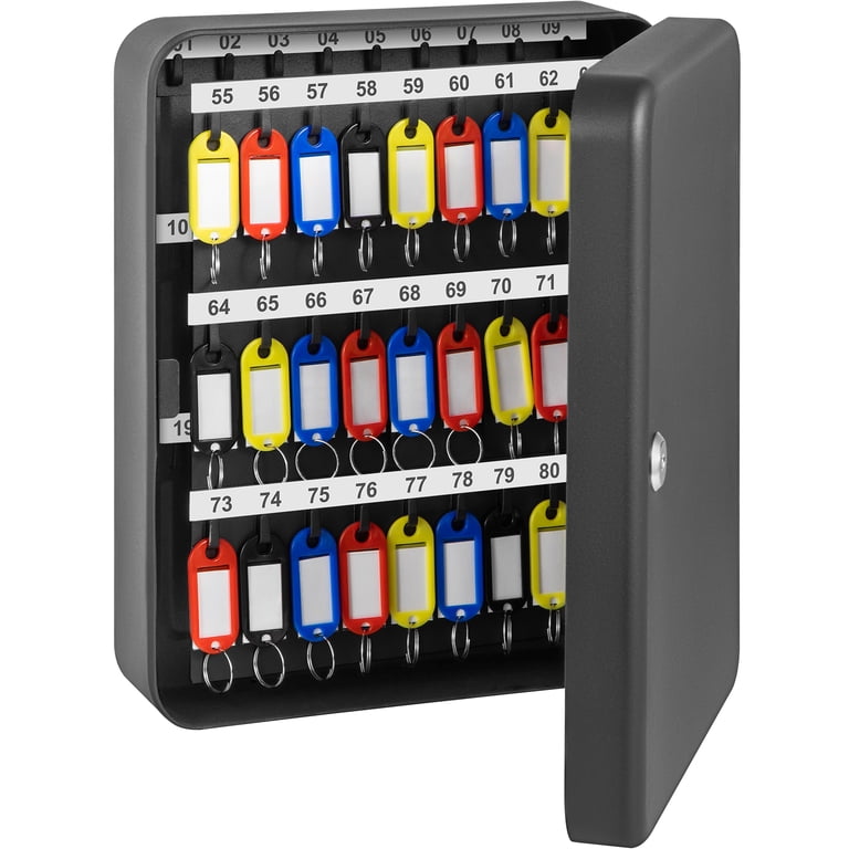 Key Cabinet With Combination Lock 64-Key Lock Box Cabinet - Heavy Duty ...
