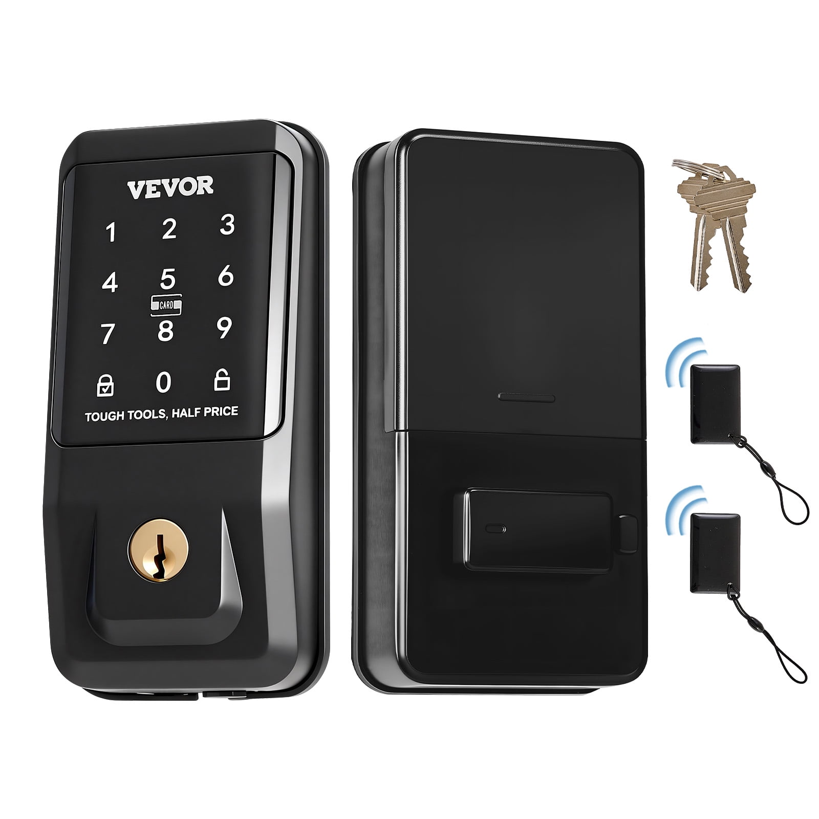 VEVOR Keyless Entry Door Lock, Touchpad Electronic Deadbolt with IC ...