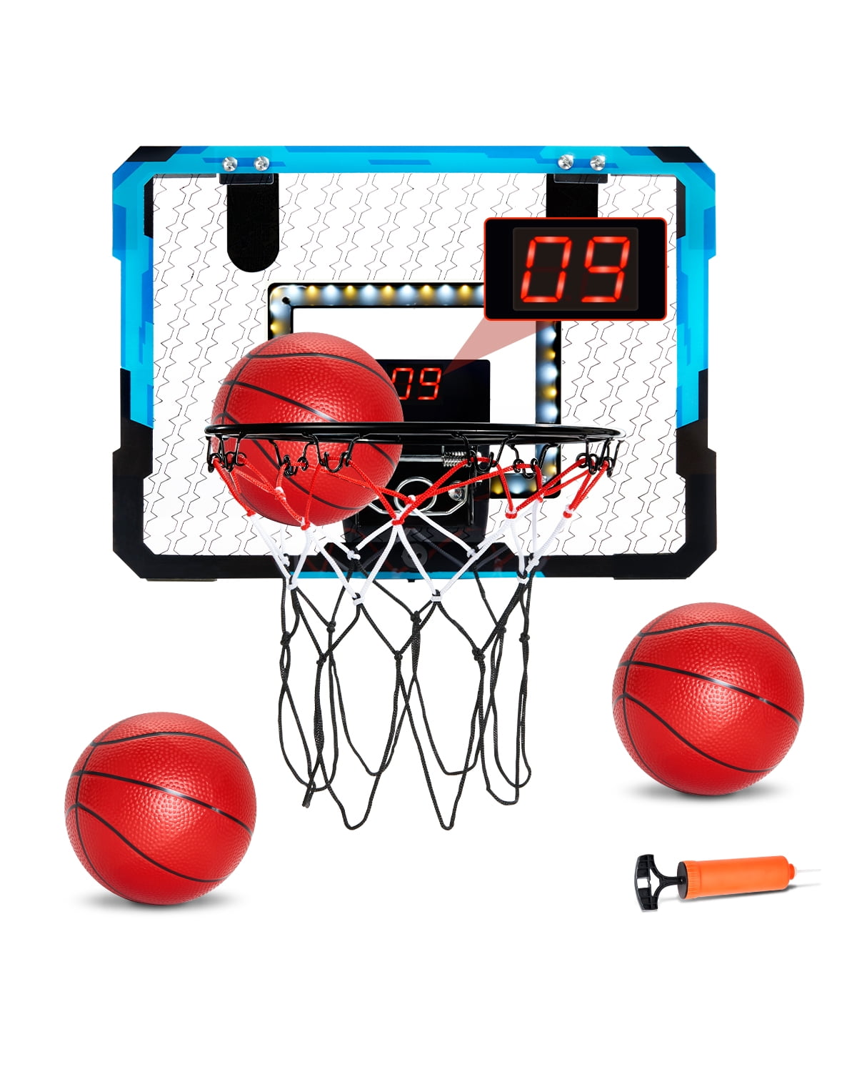 VEVOR Kids Basketball Hoop, Mini Basketball Goal with Electronic ...