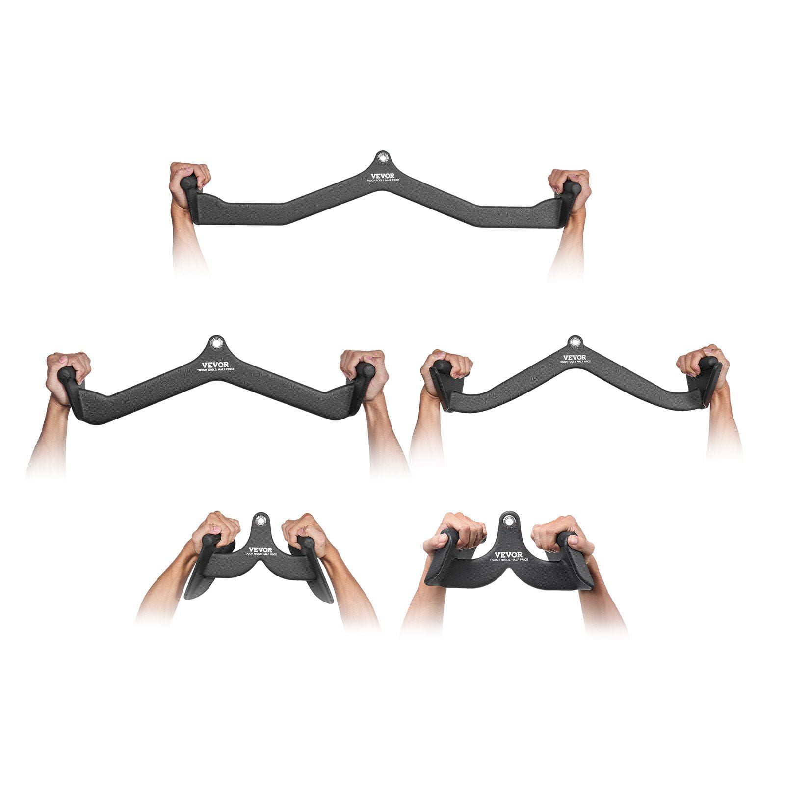 VEVOR LAT Pulldown Bar Handle Attachment V-bar T-bar Cable Machine for ...