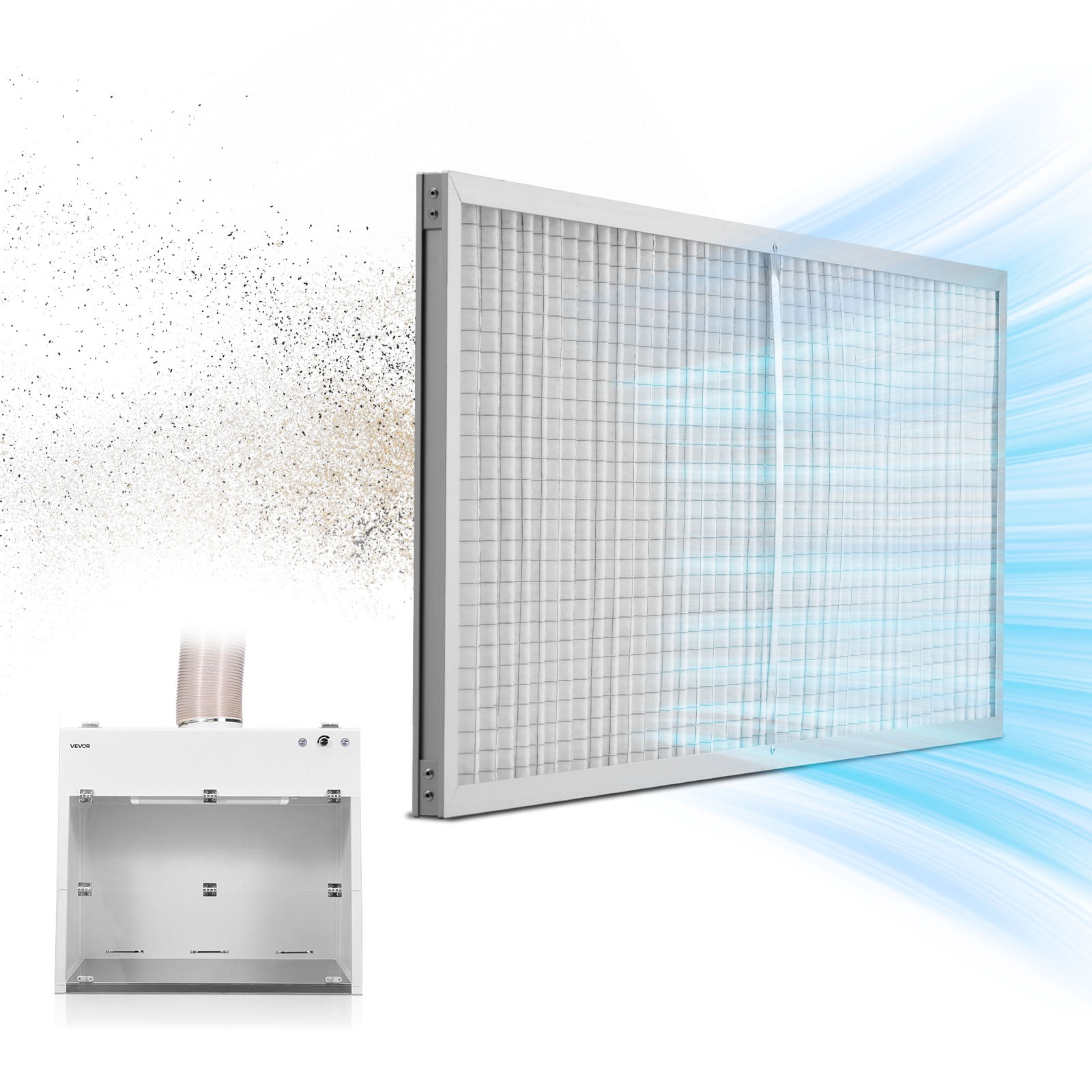 VEVOR Lab Fume Hood Filter 39.37 x 15.04 x 0.83 in, 5 Pieces ...