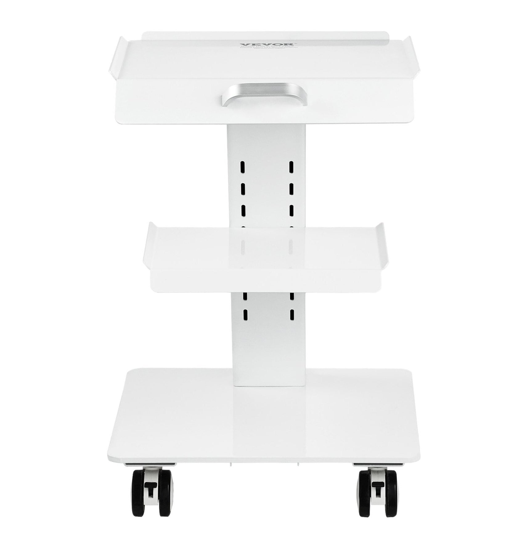 VEVOR Lab Trolley 3-Tier - Rolling Lab Cart Stainless Steel 220lbs ...