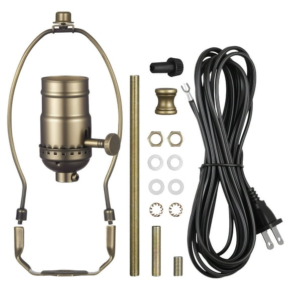 VEVOR Lamp Rewire Kit, E26 Lamp Socket with 12 ft Matching Cord ...
