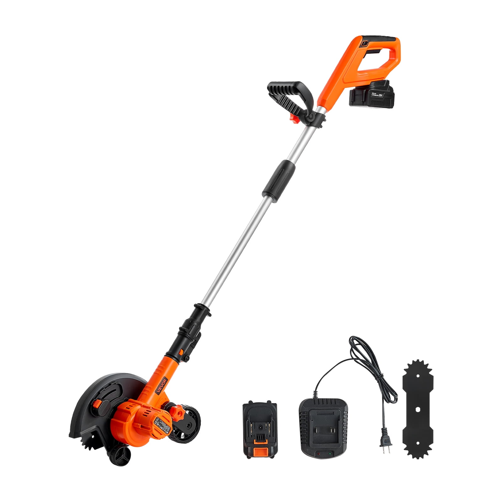 VEVOR Lawn Edger, 8.8-inch Blade, Battery Powered Cordless - Walmart.com