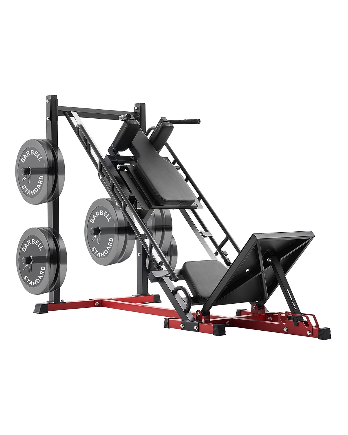 VEVOR Leg Press Hack Squat Machine, Adjustable Leg Press Combo with ...