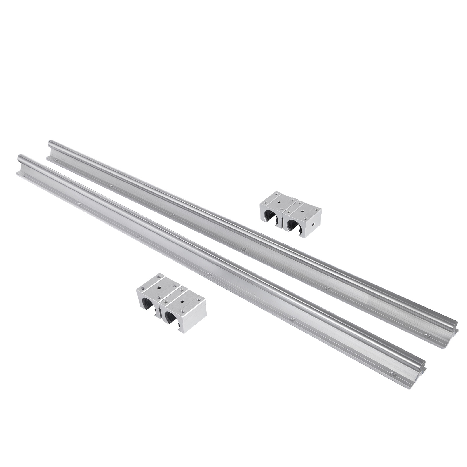 VEVOR Linear Rail 2 Set SBR 25-1200mm 2 Linear Rail Guide and 4SBR25UU ...