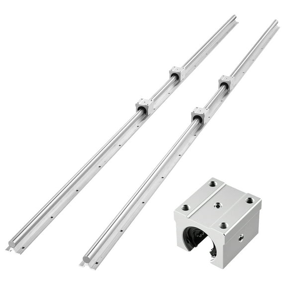 VEVOR Linear Rail Kit, SBR20, 2Pcs 2000 mm (78.74 inch) Linear Motion ...