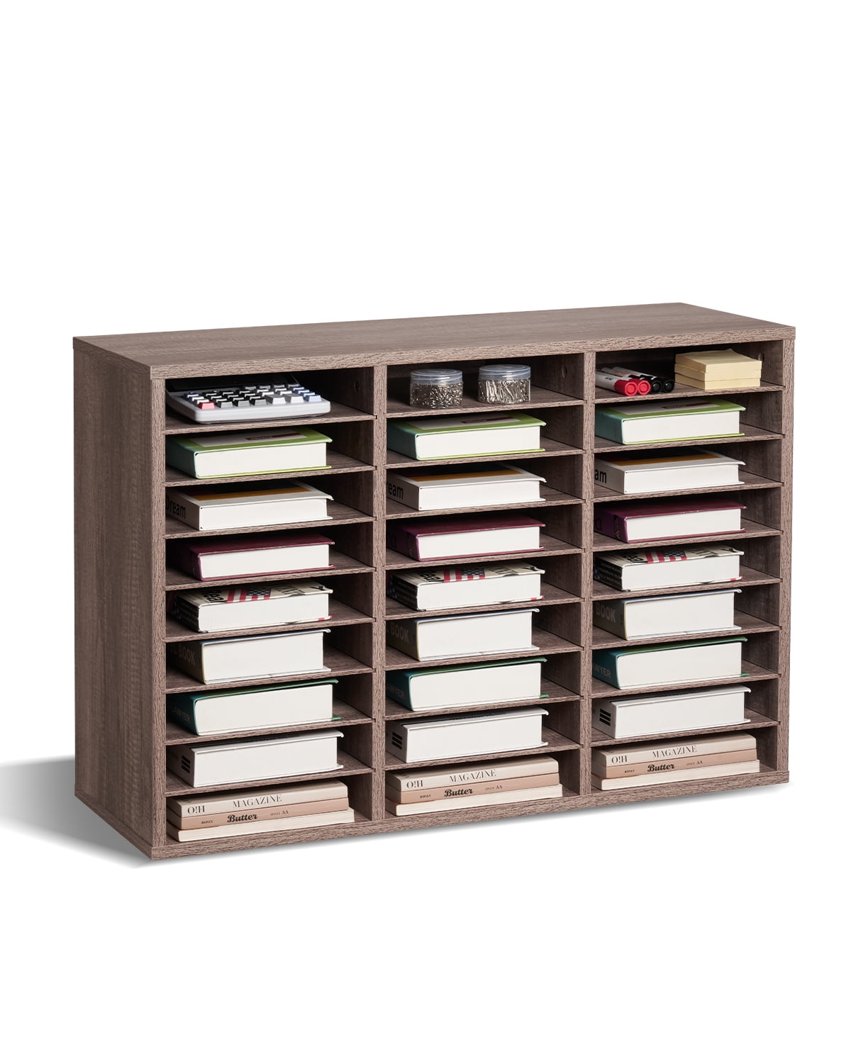 VEVOR Literature Organizer, 27 Compartments Office Mailbox with ...