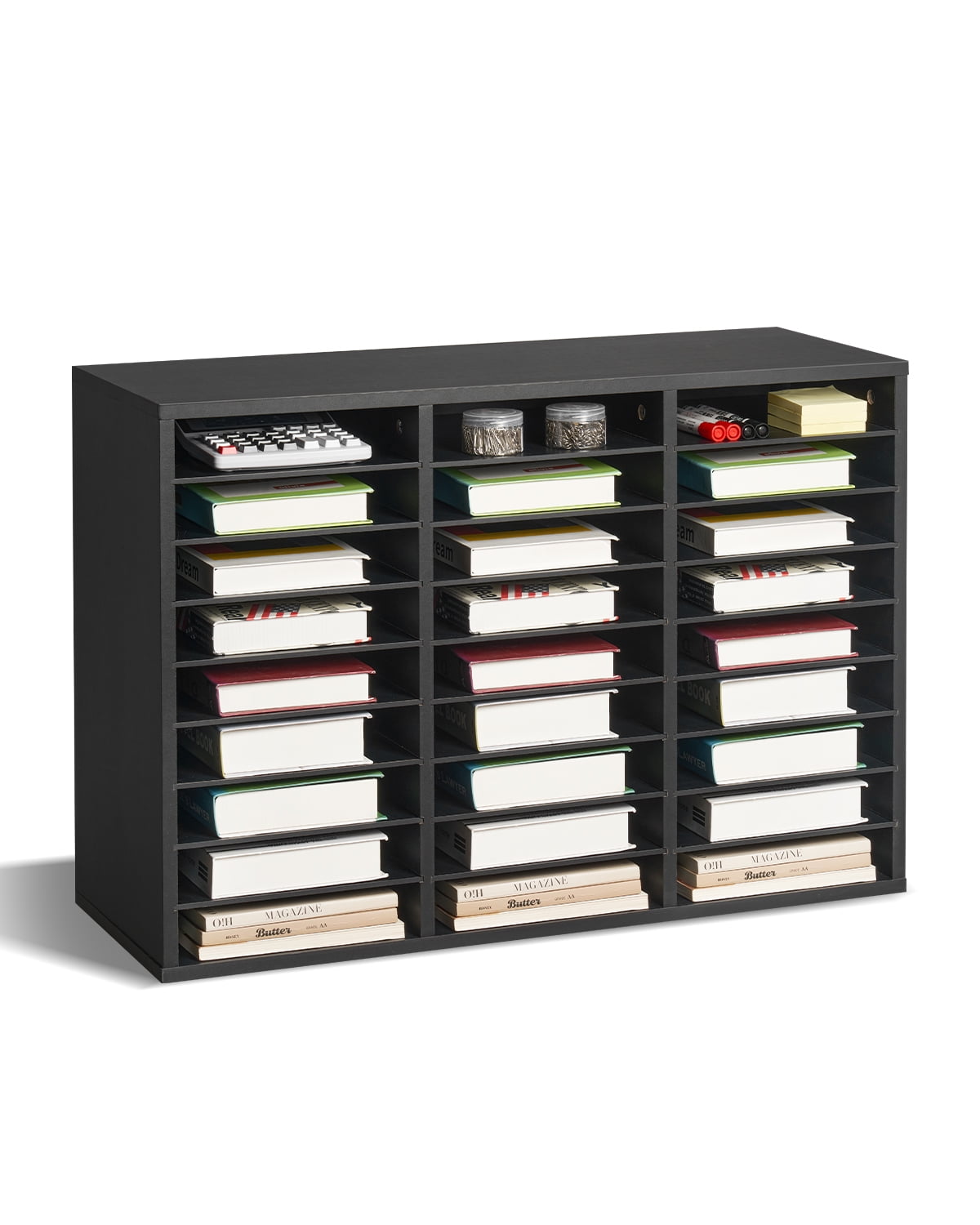 VEVOR Literature Organizer, 27 Compartments Office Mailbox with ...