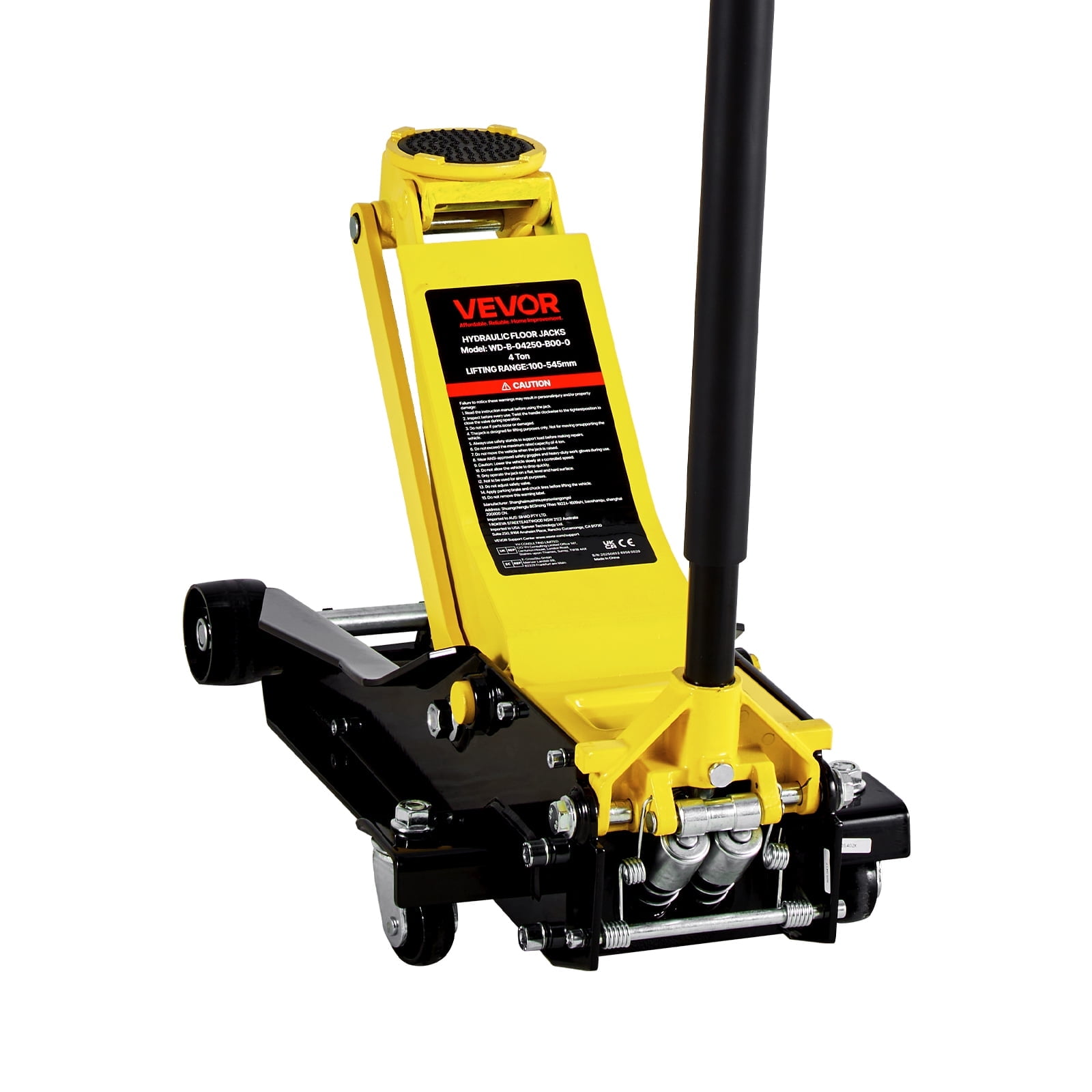 VEVOR Low Profile Floor Jack,4 Ton (8818 lbs) Capacity,Steel Racing ...