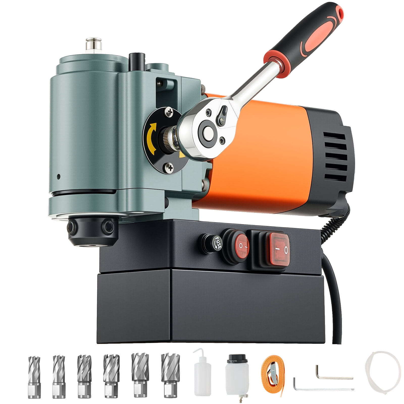 VEVOR Low Profile Magnetic Drill Press, 1300 W, 1.4 in Boring Diameter ...