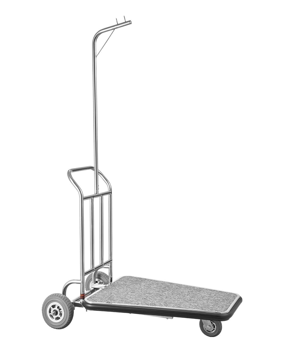 VEVOR Luggage Cart, 600 LBS Load Capacity, 3 Wheel Stainless Steel ...