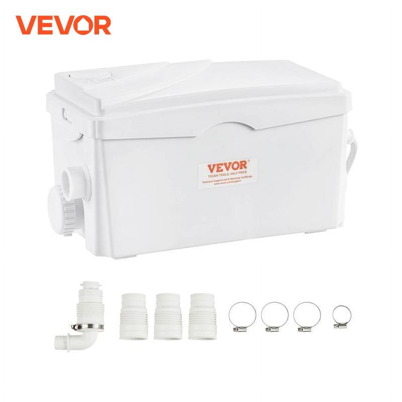 VEVOR Macerator Pump 350W 6000 L/h Flow 23 ft/7 m Head Macerator ...