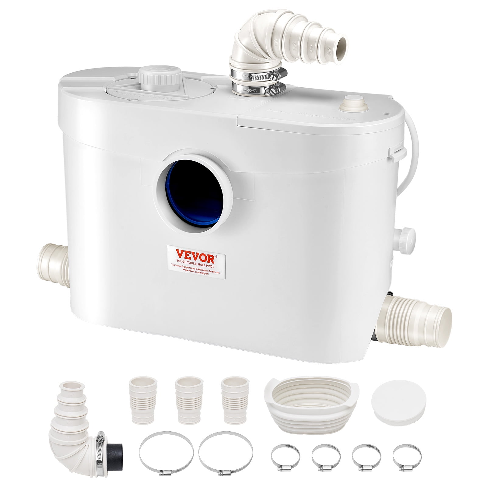 VEVOR Macerator Pump, 900W,48 GPM Flow, 40 ft/12 m Head, Macerator ...